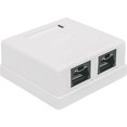 Intellinet Network Solutions Cat6 UTP Mount Box, 2 Port, Locking ...