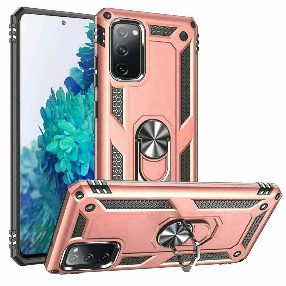 Kaleidio Case For Samsung Galaxy S20 FE 5G (6.5") [Hybrid Protector] Rubberized Shockproof [Ring ...