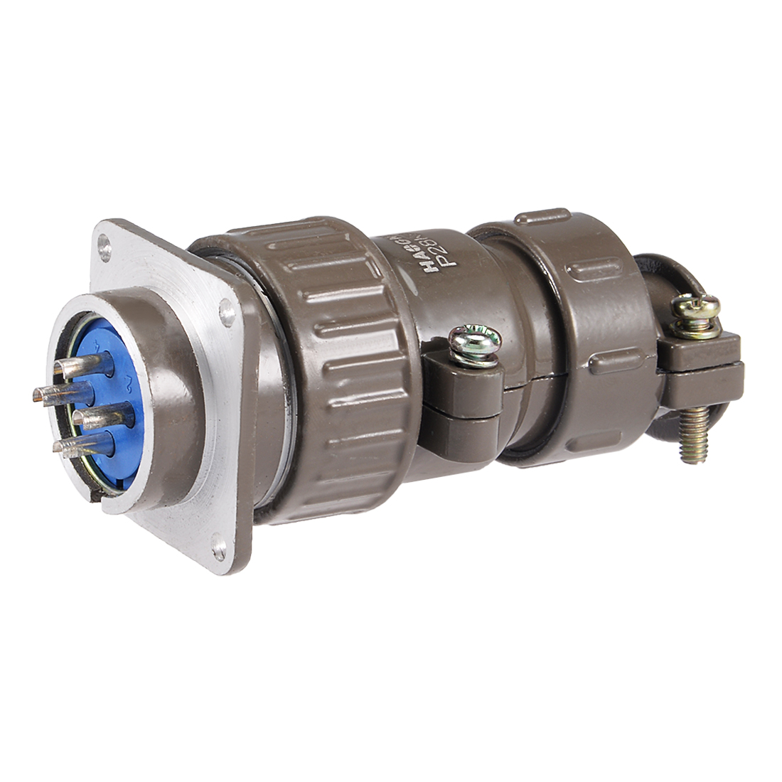 Aviation Connector, 28mm 4P 25A 250V P28-4 Waterproof Male Wire Panel ...