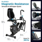 Teeter FreeStep LT1 Recumbent Cross Trainer Stepper, Zero-Impact ...