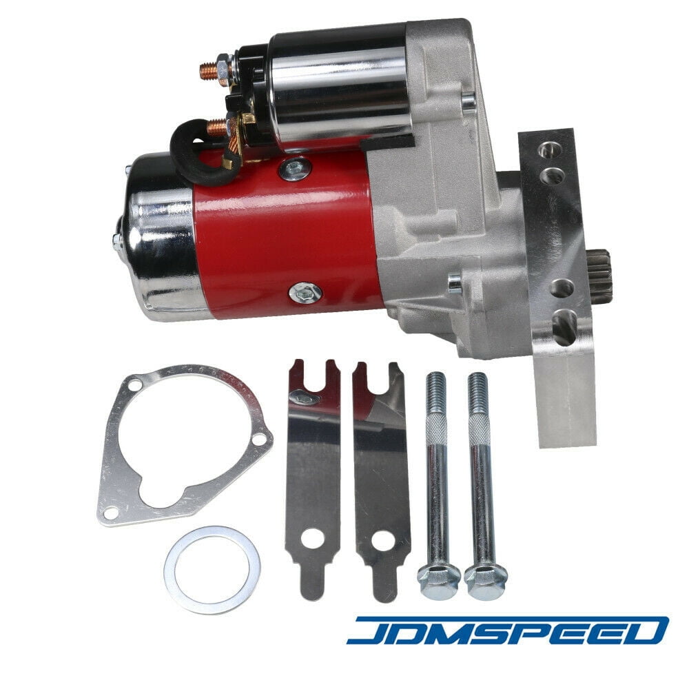 Red High Torque Mini Starter For Small & Big Block Chevy 153 168 Tooth ...