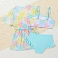 Ediodpoh Toddler Girl Swimsuit 3 Piece Set with Cover up Cute Cartoon ...