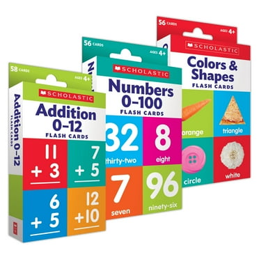 Scholastic Teaching Solutions Flash Cards: Math Set 1, 3 Sets - Walmart.com