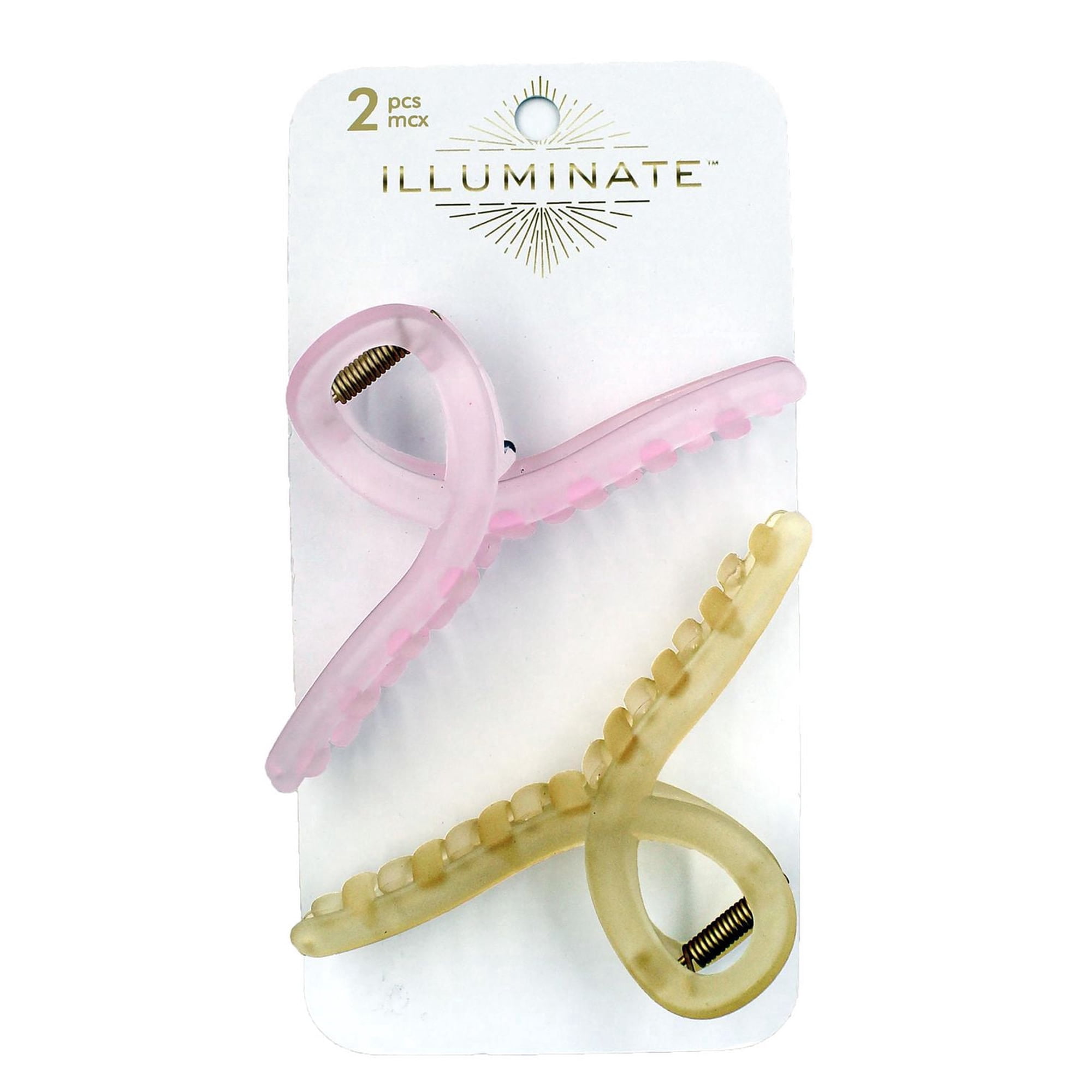 Click here for Illuminate 2 Pc Frosted Large Infinity Claw Clips... prices