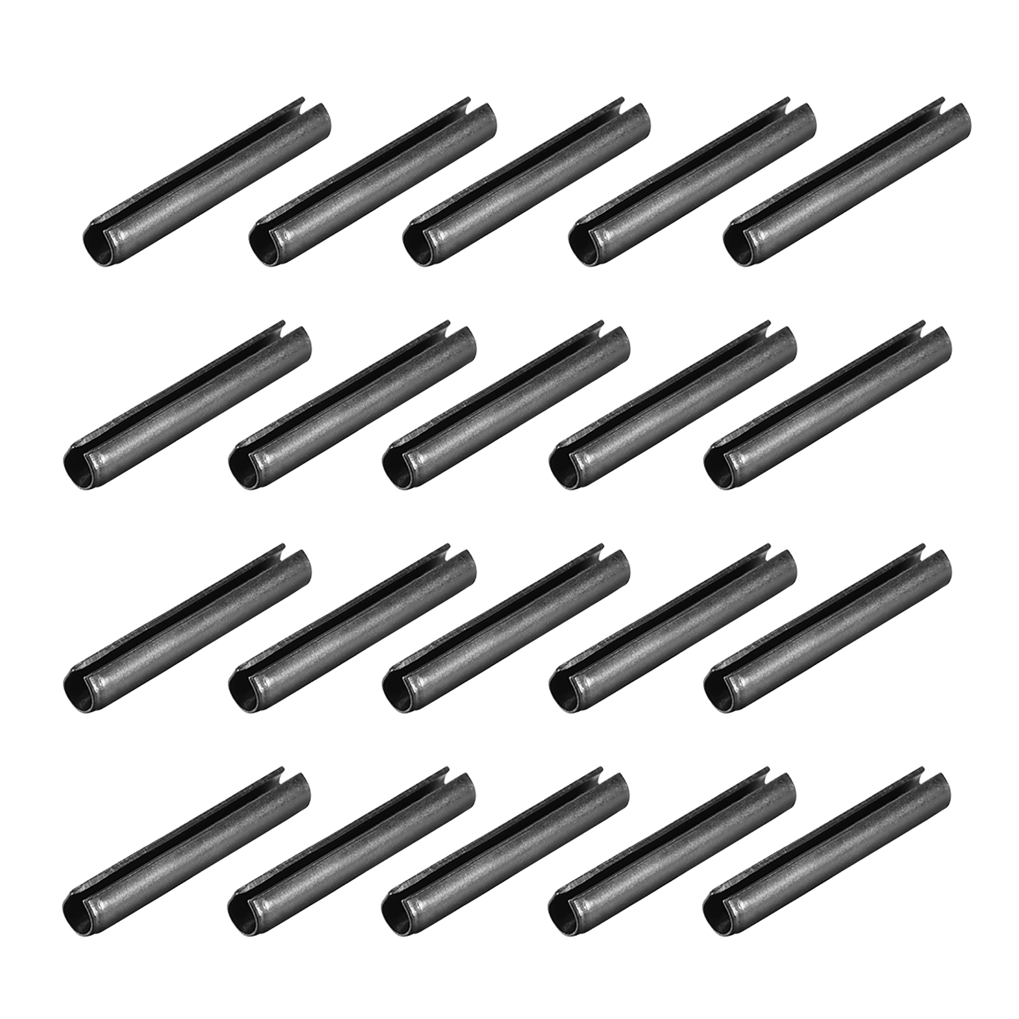 Slotted Spring Pin -6mm x 40mm Plain Finish 65Mn Roll Assortment Kit ...