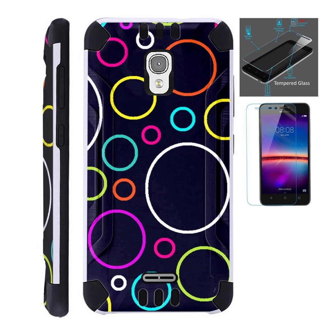 Compatible Wiko Ride (Boost) Case + Tempered Glass Slim Dual Layer ...
