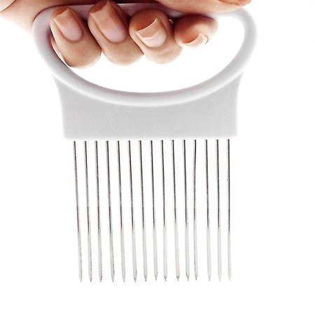 Slicing Cutter Holder Gadget Aid Guide Onion Vegetable Cutting Slicer ...