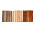 Pack of 15, Mixed Wood Cut Offs (Padauk, Cherry, Walnut) - 1/8" x 2" x ...