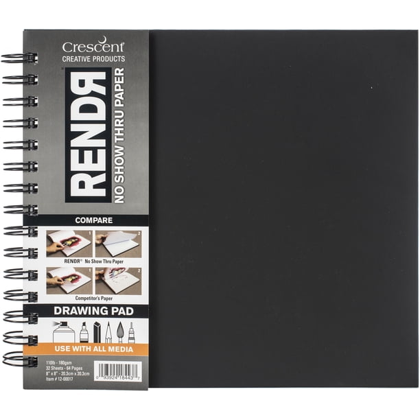 Crescent RENDR Hard-Cover Pad, 8in x 8in, 48 Sheets/Pad - Walmart.com