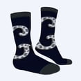 Four Seasons Universal Socks - 2 Pairs of Unisex Trendy Socks with Navy ...