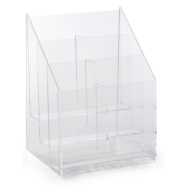 Clear Acrylic Literature Holder Displays (6) 4 x 9-Inch Brochures, 11-5 ...