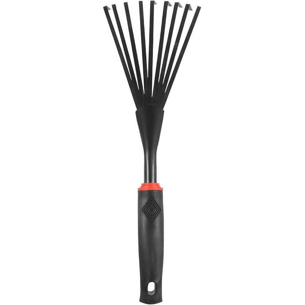Steel Garden Lawn Broom I Hand Rake For Picking Up Garden Litter I 9 ...