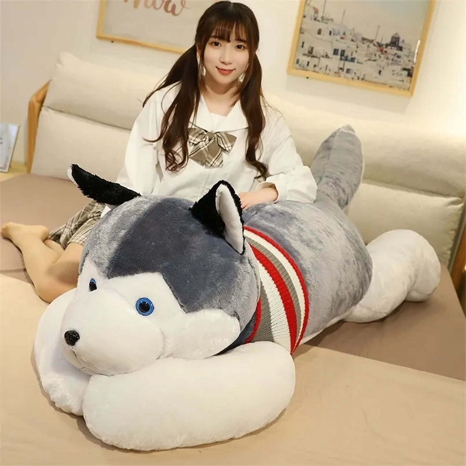 Click here for Aiony 120cm Giant Dog Plush Toy Soft Stuffed Husky... prices