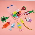 1Box 8Pairs 620Pcs Bead Pets Kit Pony Beads Assortment Box Set Art ...