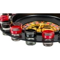 Shotglass Drinking Game Set with 16 Shot Glasses, 12-Inch Wheel, 2 ...