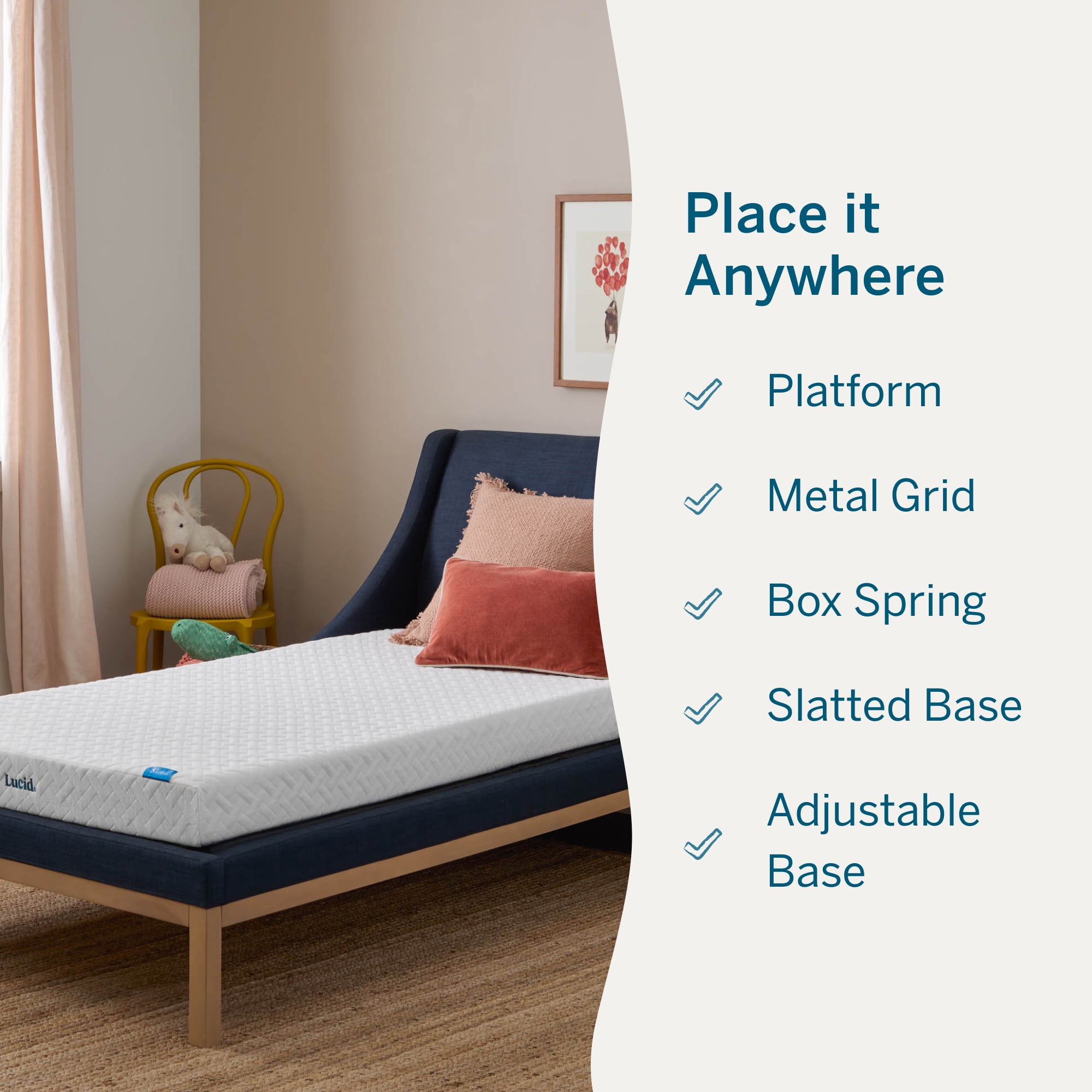 Lucid 5 inch memory foam store