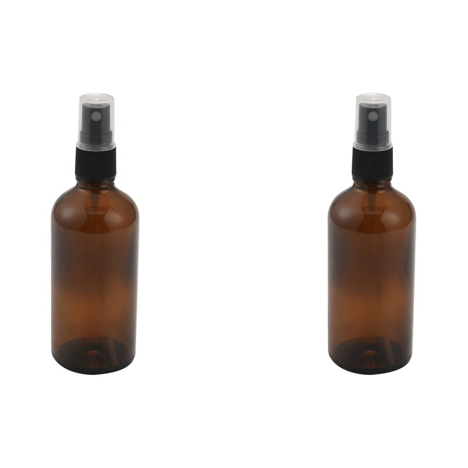 2X 100Ml Botella de Aerosol de Vidrio de Color ÁMbar con Spray de ...