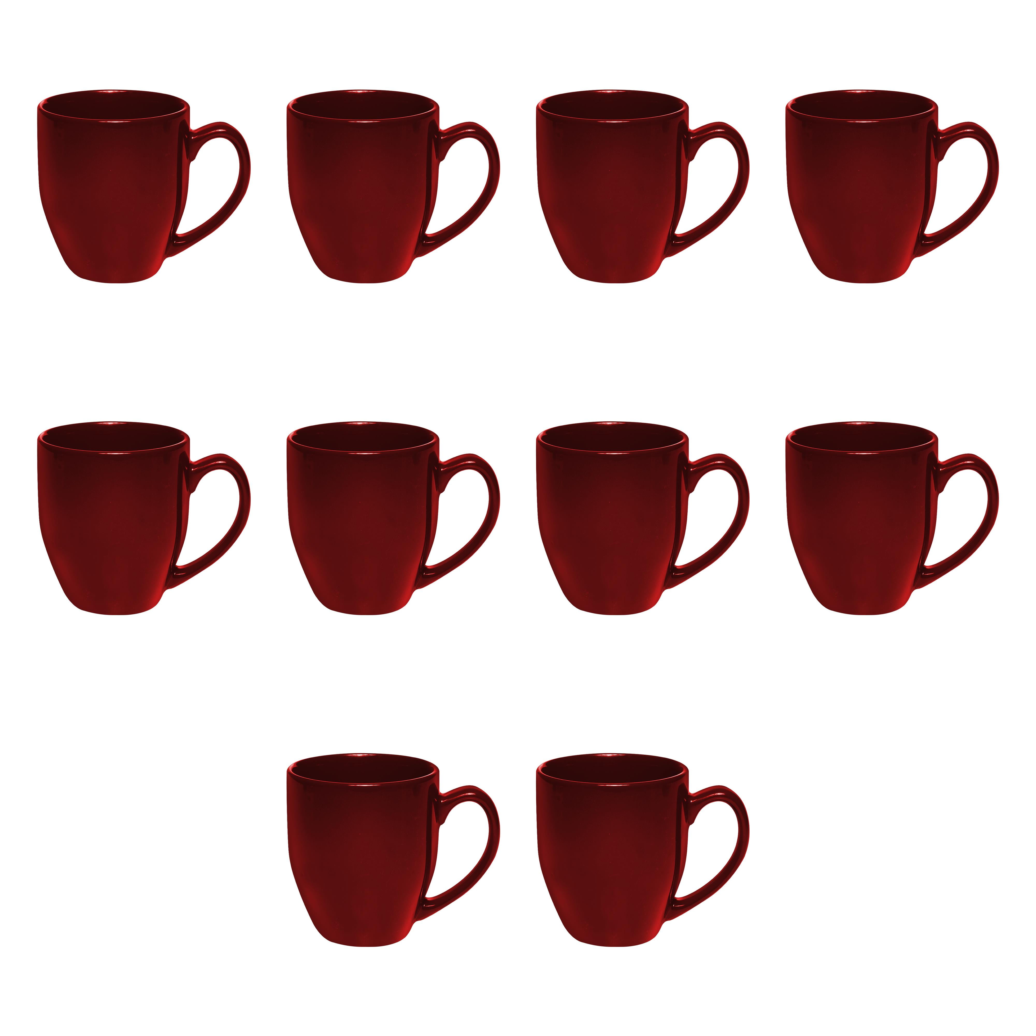 Large Coffee Cups 16 oz. Set of 10, Bulk Pack - Perfect for Tea ...