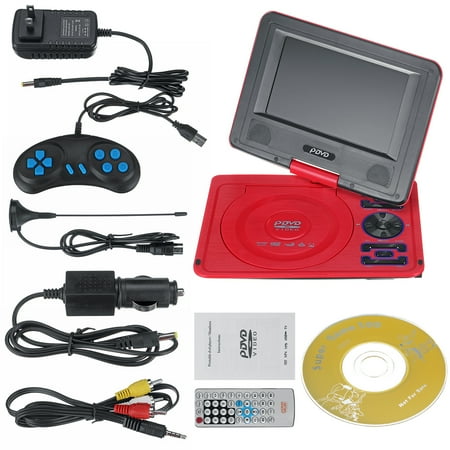 7.8inch Portable HD Swivel Screen DVD VCD CD Player With Game Joystick ...