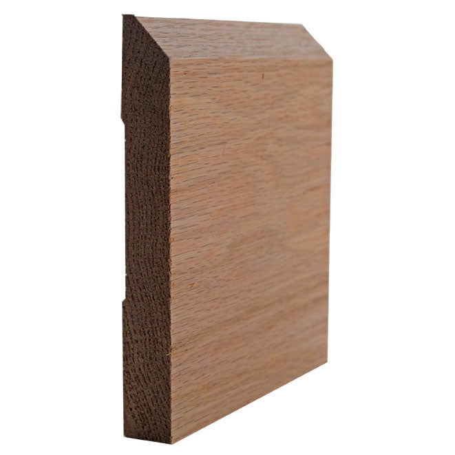 Beveled Baseboard EWBB15, 11/16" x 5-1/4", Red Oak, 95" - Walmart.com