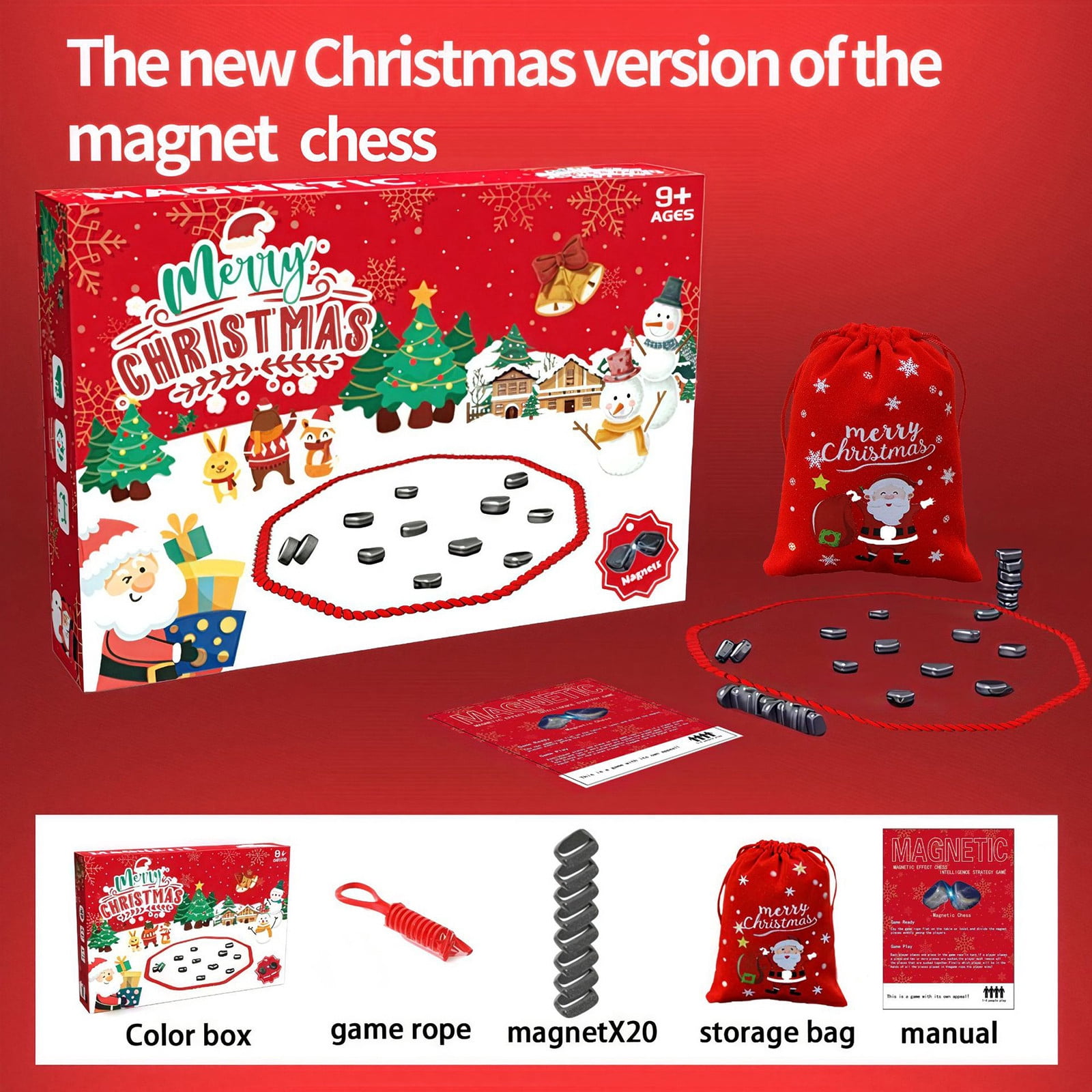 Christmas Decorations Clearance!! Magnetic Chess Game, Magnet Board ...