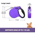 Ruff 'N Ruffus Premium Anti-Tangle 16 ft Retractable Reflective Dog ...