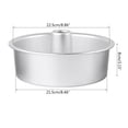 9 Inch Aluminum Alloy Round Hollow Non-Stick Chiffon Cake Moulds Angel ...