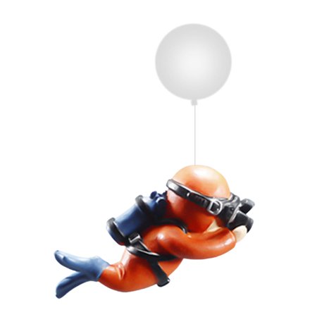 Floating Diver Fish Tank Decorations | Cute Resin Frogman Fish Tank ...