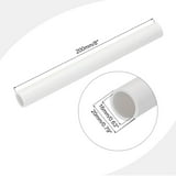 Rigid Round Pipe 16mm ID 20mm OD 20cm/8" Length White High Impact for ...