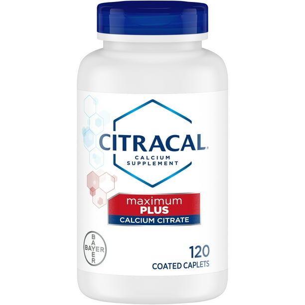 Citracal Maximum Plus Calcium Citrate With Vitamin D3, Caplets, 120ct ...