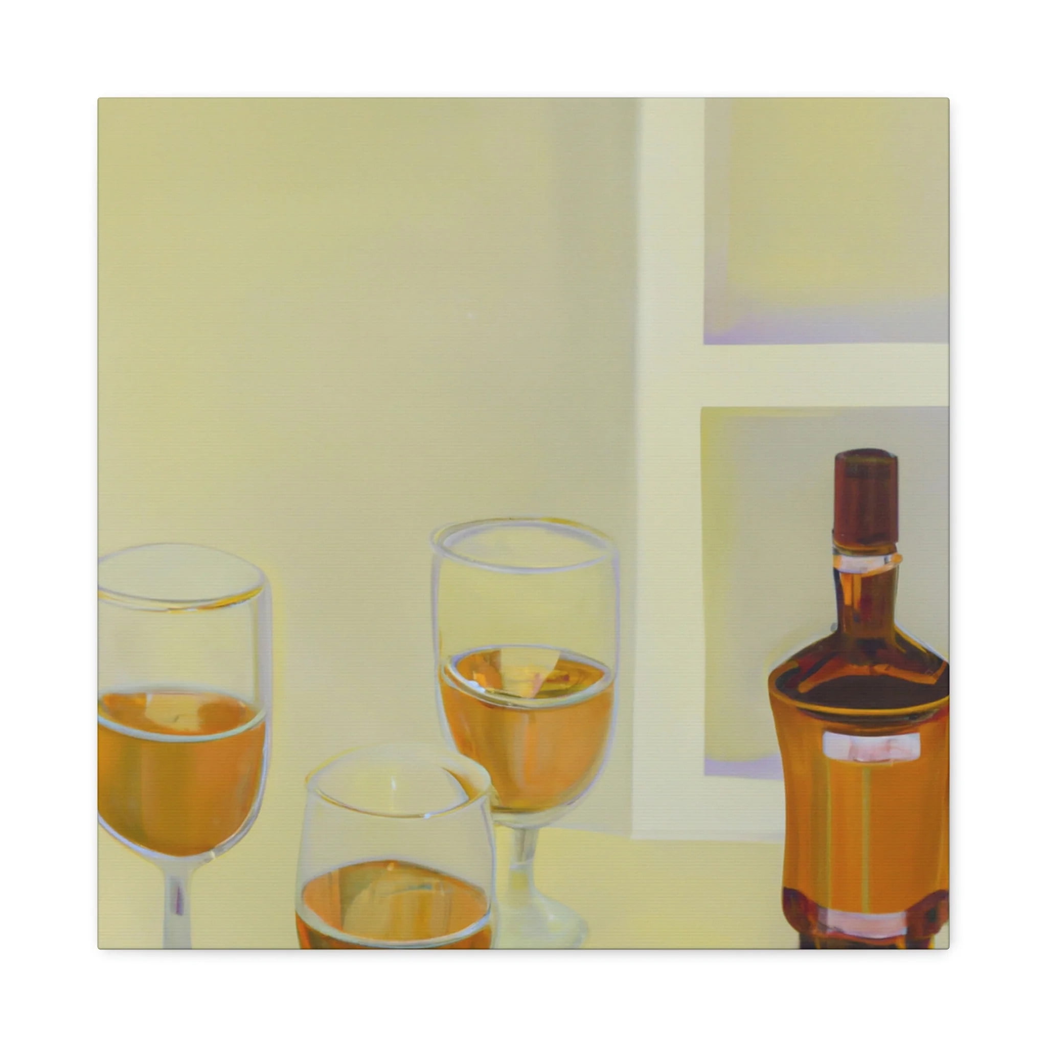 Alcoholic Art Reflection - Canvas - Walmart.com
