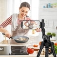56" Tripod Stand, Portable Cellphone Tripod for iPhone Tablet, Camera ...