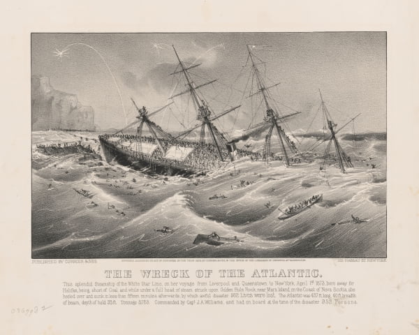 Print: The Wreck Of The Atlantic, 1873 - Walmart.com
