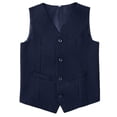 Posijego Boys Suit Vests Tops School Uniform Tops V Neck Sleeveless ...