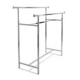 Econoco K40 - Chrome Adjustable Double Hangrail Garment Display or ...