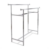 Econoco K40 - Chrome Adjustable Double Hangrail Garment Display or ...