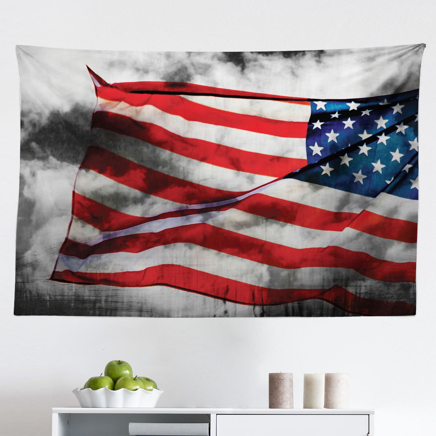 American Flag Tapestry, Flag Round Bunting Election Ornament Politic ...
