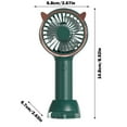 erfcxs Mini Portable Fan Powerful Handheld Fan Cute Design 3 Speed ...