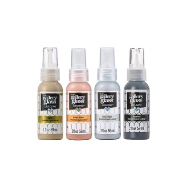 Gallery Glass Stained Glass Acrylic Paint Kit, 8 Piece Glass Paint Set ...