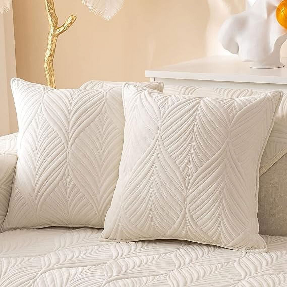 Click here for Namzi 2 Pack Super Soft Velvet Plush Decorative Sq... prices