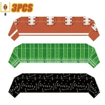 Shindigz Elastic Edge Football Field Plastic Tablecloth - Disposable ...