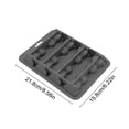 3D Cat Shape Silicone Tray, Silicone Fun Shapes Black Cute, Easy ...