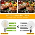 XUERUI-E12 G16 LED Globe Light Bulbs, Small Golf Ball Size Round Bulb ...