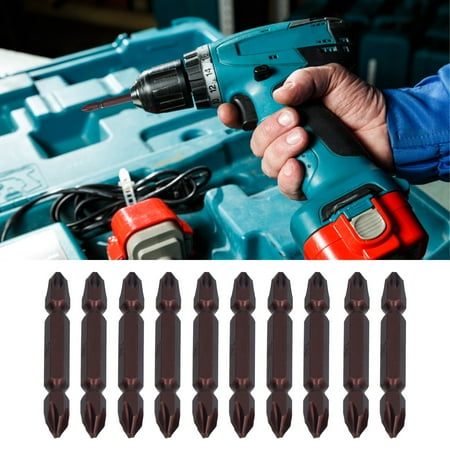 Loewten Double Ended Screwdriver Bits,10Pcs Double Ended Screwdriver Bits Cross Magnetic Bit Set ...