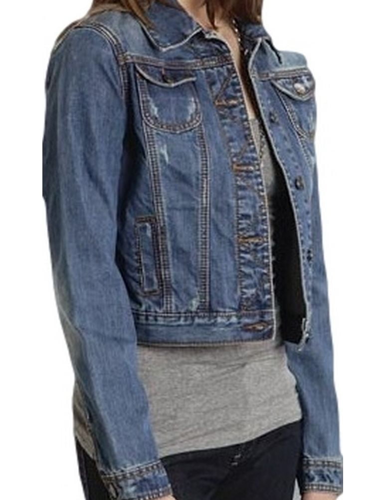 Roper Western Jacket Womens Denim USA Flag Blue 03-098-0185-0040 BU ...