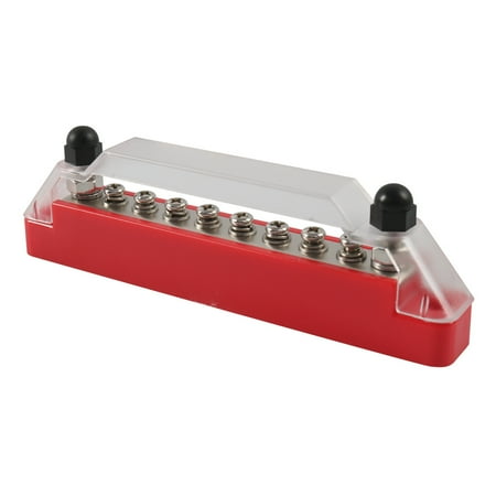 YDJKET 8-way bus bar Bus bar 2 M6 studs and 8 M4 screws Support 48V ...