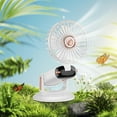erfcxs 360 ° Rotating Folding Handheld Fan 5 Speed Adjustable Powerful ...