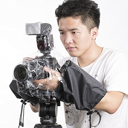 Movo CRC02 Waterproof Nylon Rain Cover with Flash Enclosure and ...