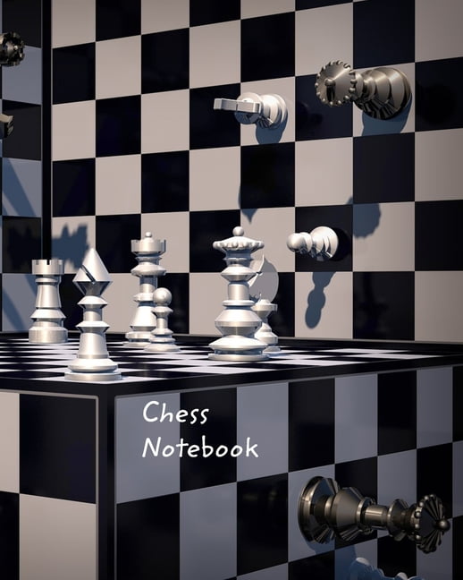 Chess Notebook : Large College Ruled Abstract Chessboard Design ...