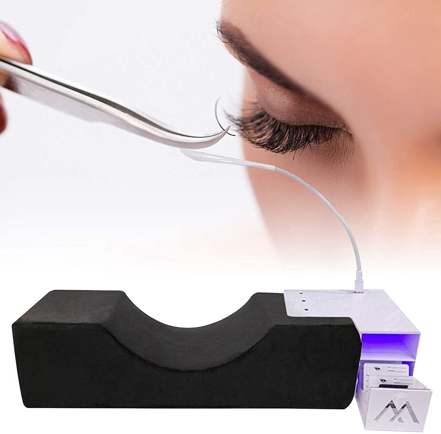 MONIPA Eyelash Extension Pillow Neck Support and Shelf Light Integrated ...